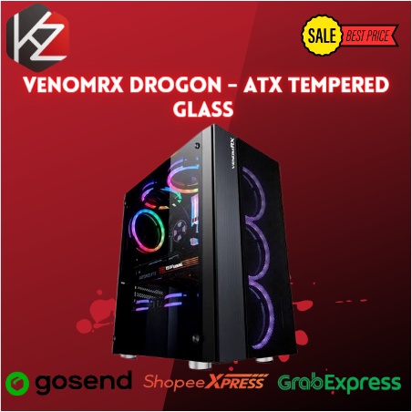 Jual VENOMRX DROGON - ATX TEMPERED GLASS 4X12CM RGB FAN | Shopee Indonesia