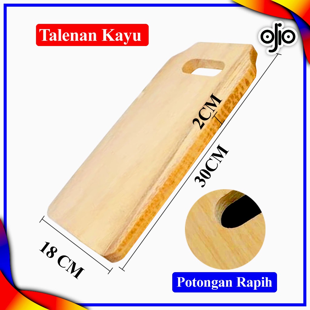 Jual Talenan Kayu Pinus Serbaguna Ukuran 30cm / Chopping Board Talenan ...