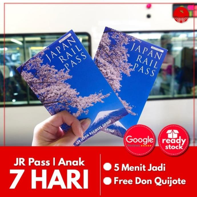 Jual JAPAN RAIL PASS JR PASS TRAIN SHINKANSEN 7 HARI (ANAK) | Shopee ...