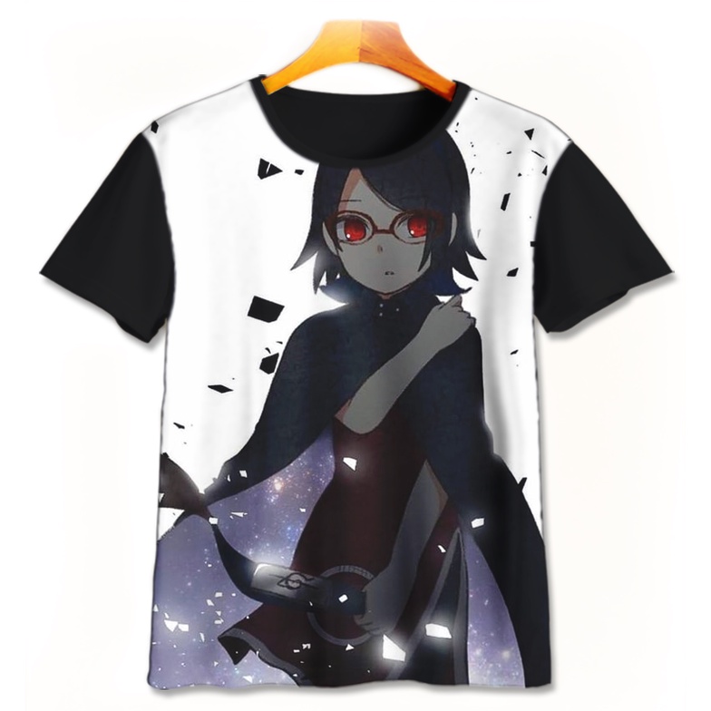 Jual Kaos Printing Anak Kaos Anak 3D Baju Anak Model Kartun Animasi Naruto Boruto Model Sarada ...