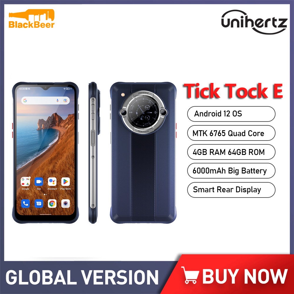 Jual Unihertz Tick Tock E Android 12 Cellphones Octa Core MTK6765 ...