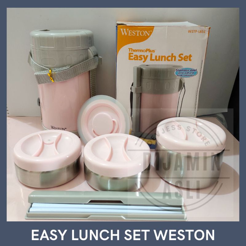 Jual WESTON EASY LUNCH BOX SET MINI LUNCH BOX THERMOPLUS | Shopee Indonesia