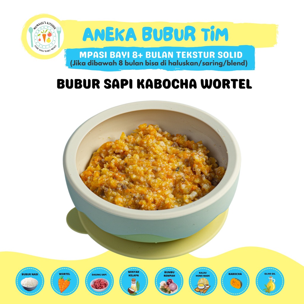Jual BUBUR SAPI KABOCHA WORTEL (MPASI FROZEN) | Shopee Indonesia