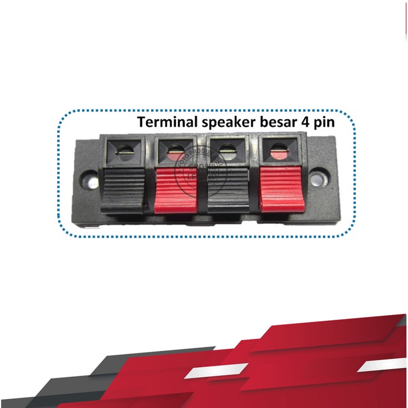 Jual Terminal speaker jepit 4 pin besar | Shopee Indonesia