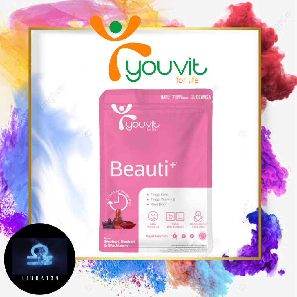 Jual YOUVIT Beauti + Multivitamin sachet isi 7 gummy / Beauty Plus ...