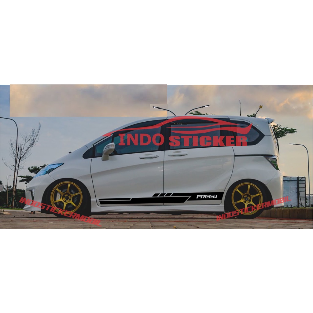 Jual list sticker stiker mobil freed striping sticker sisi samping ...