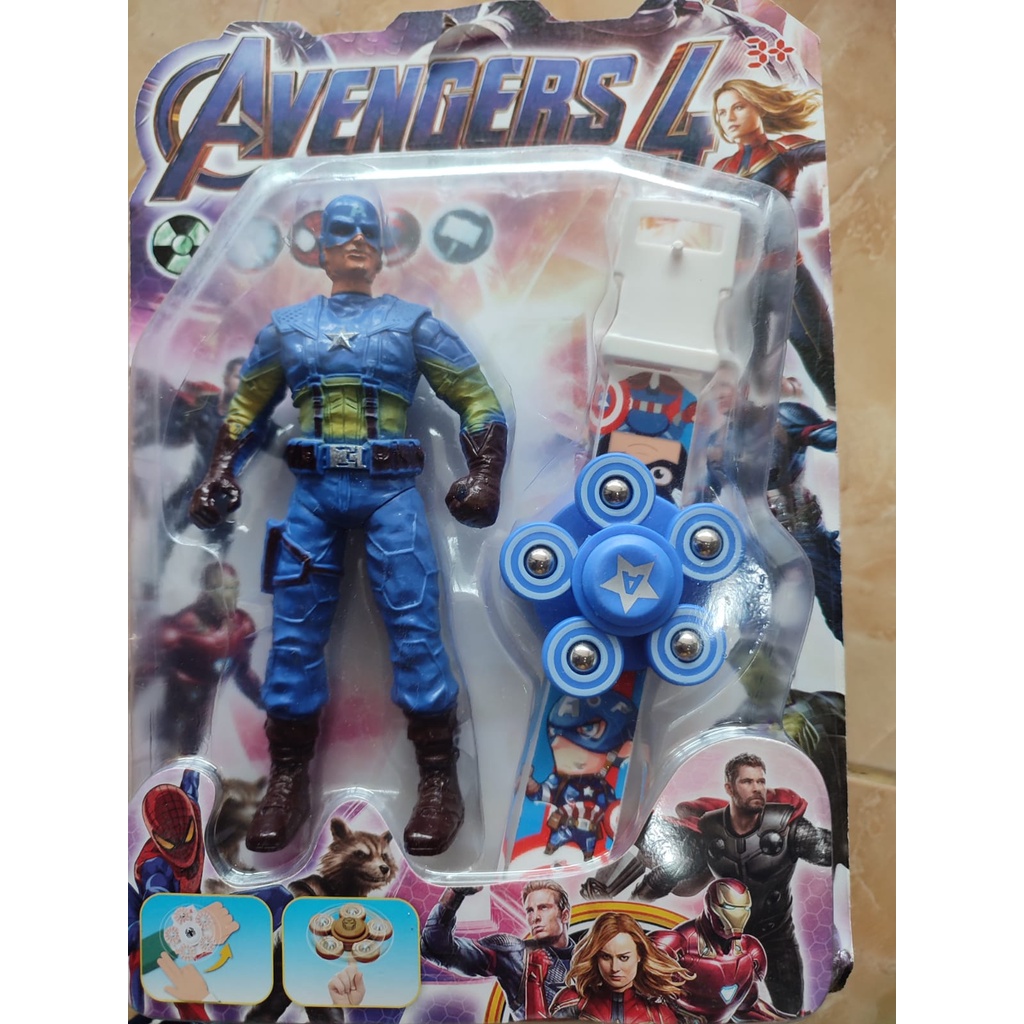 Jual MAINAN AVENGERS+JAM TANGAN || MINIATUR HEROES | Shopee Indonesia