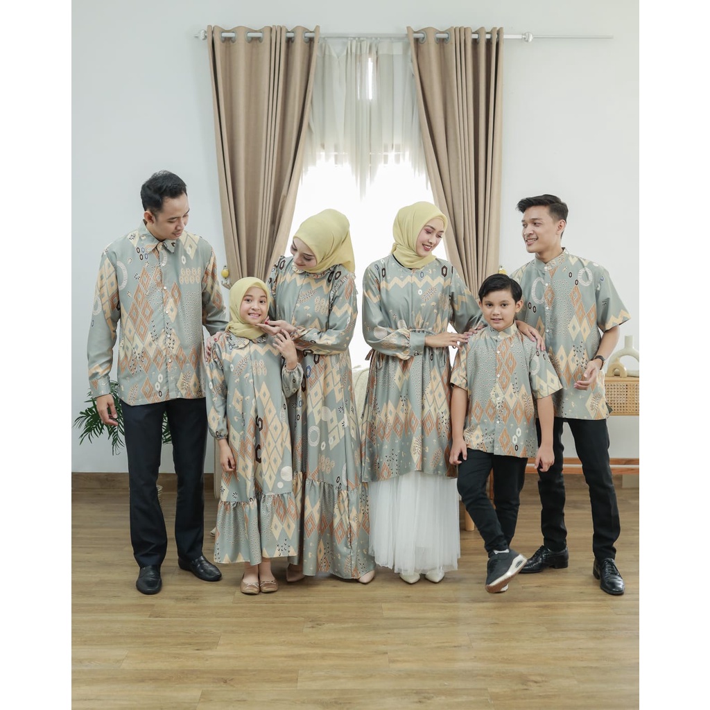 Jual Warna Warni Gamis SARIMBIT BAJU KELUARGA SILKY MAXI FULL MOTIF ...