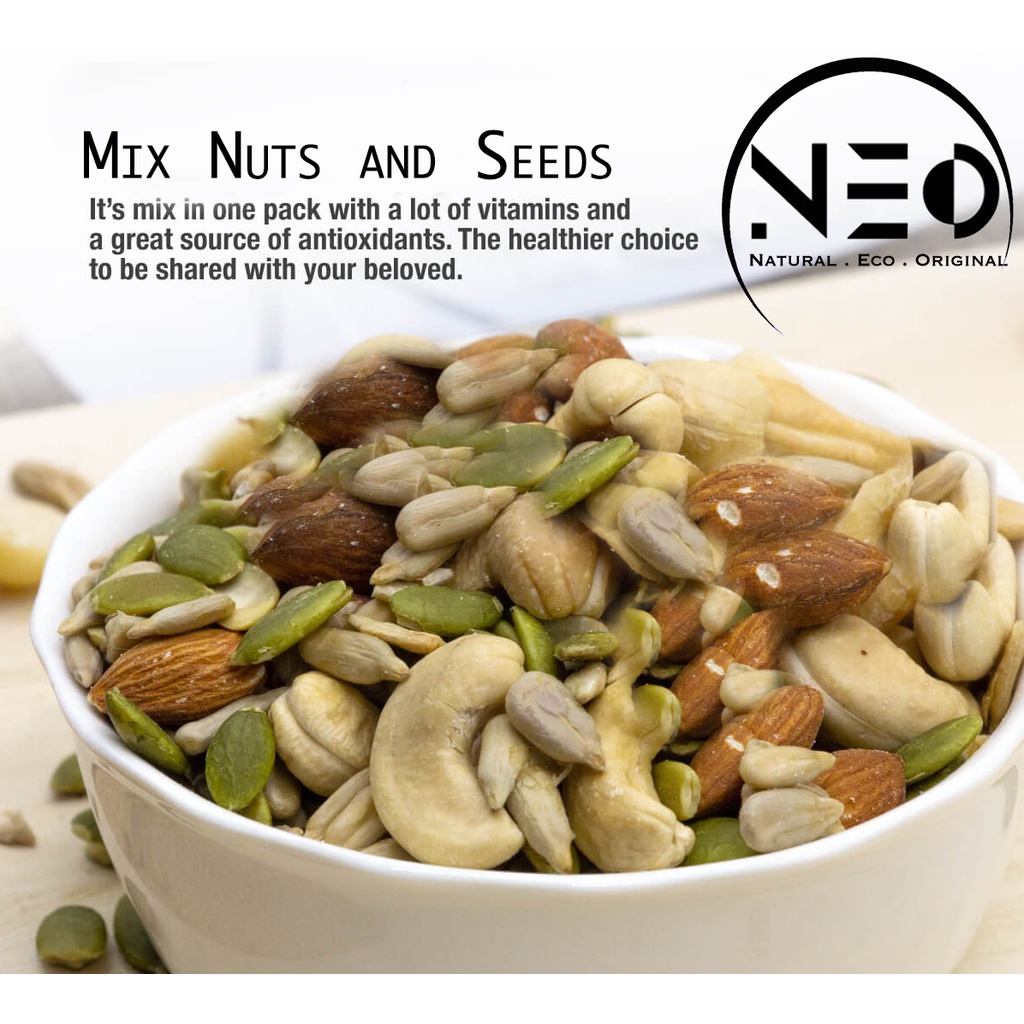Jual Trail Mix / Mixed Nut Organic Neo 500gr (1/2KG) Premium Quality ...