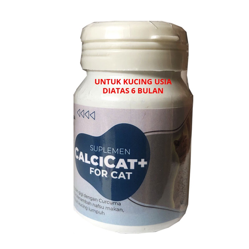 Jual Calcicat Vitamin Obat Kucing Lumpuh Penguat Tulang Cedera Tulang ...