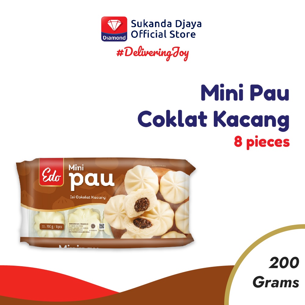 Jual Edo Mini Pau Coklat Kacang 200 Gr | Shopee Indonesia