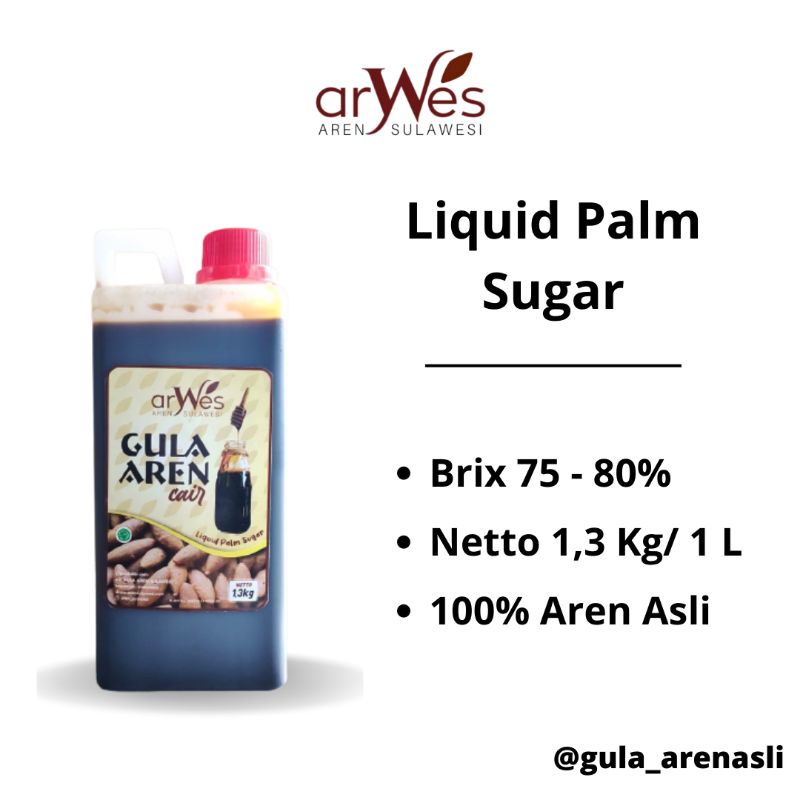 Jual Gula Aren Cair Liquid Palm Sugar Asli 1 Liter - Arwes | Shopee ...