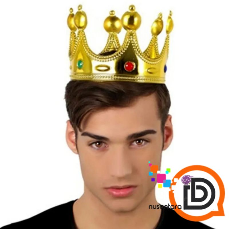 Jual Mahkota ultah raja BULAT / mahkota raja / mahkota anak / mahkota ...