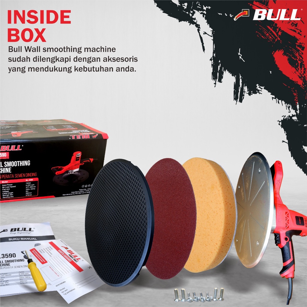 Jual Bull Mesin Perata Semen Dinding / Poles dinding adukan semen ...