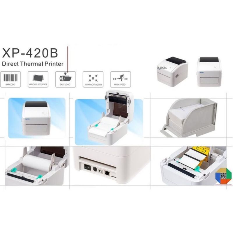 Jual Printer label thermal, Xprinter Model XP-420B USB | Shopee Indonesia