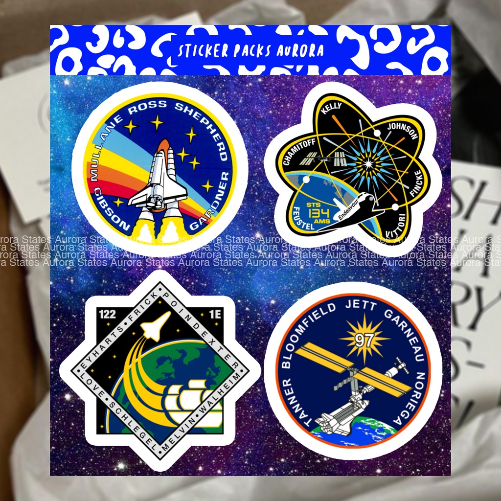 Jual Sticker Astronout | Stiker Moon Bulan Gerhana | Sticker Aesthetic ...