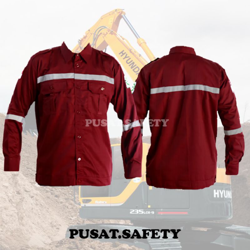 Jual baju wearpack bengkel | seragam safety proyek k3 (bisa satuan ...