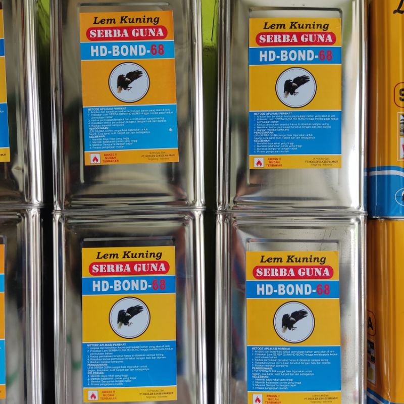 Jual LEM KUNING HD-BOND 68 LEM KUNING 10 KG | Shopee Indonesia