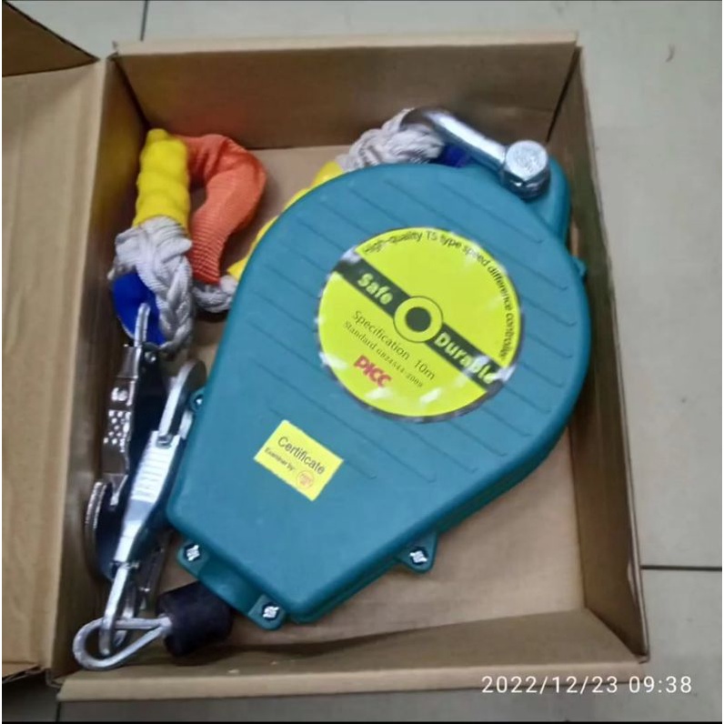 Jual alat pengaman keselamatan / self Retractable wite rope 15 meter ...