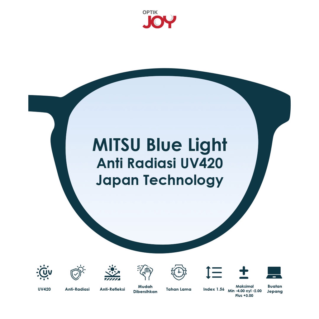 Jual MITSU Blue Light - Penambahan Lensa Anti Radiasi Japan Technology ...