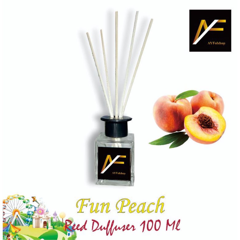 Jual Pengharum ruangan Fun Peach Reed Diffuser 100 ml Ambune | Shopee Indonesia