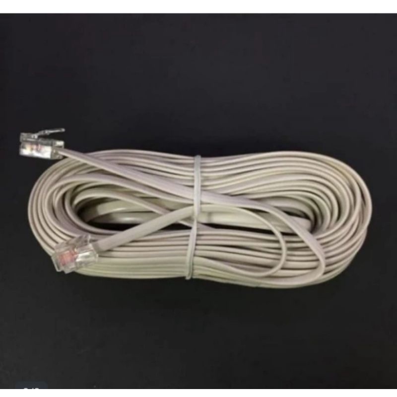 Jual Kabel Telepon RJ11 5M 10M 15M 20M | Shopee Indonesia