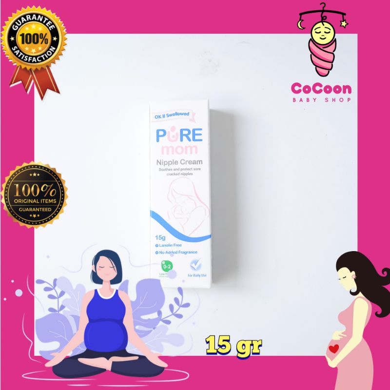 Jual Krim Puting Menyusui Puremom Pure Mom Nipple Cream 15 gr 15gr | Shopee Indonesia