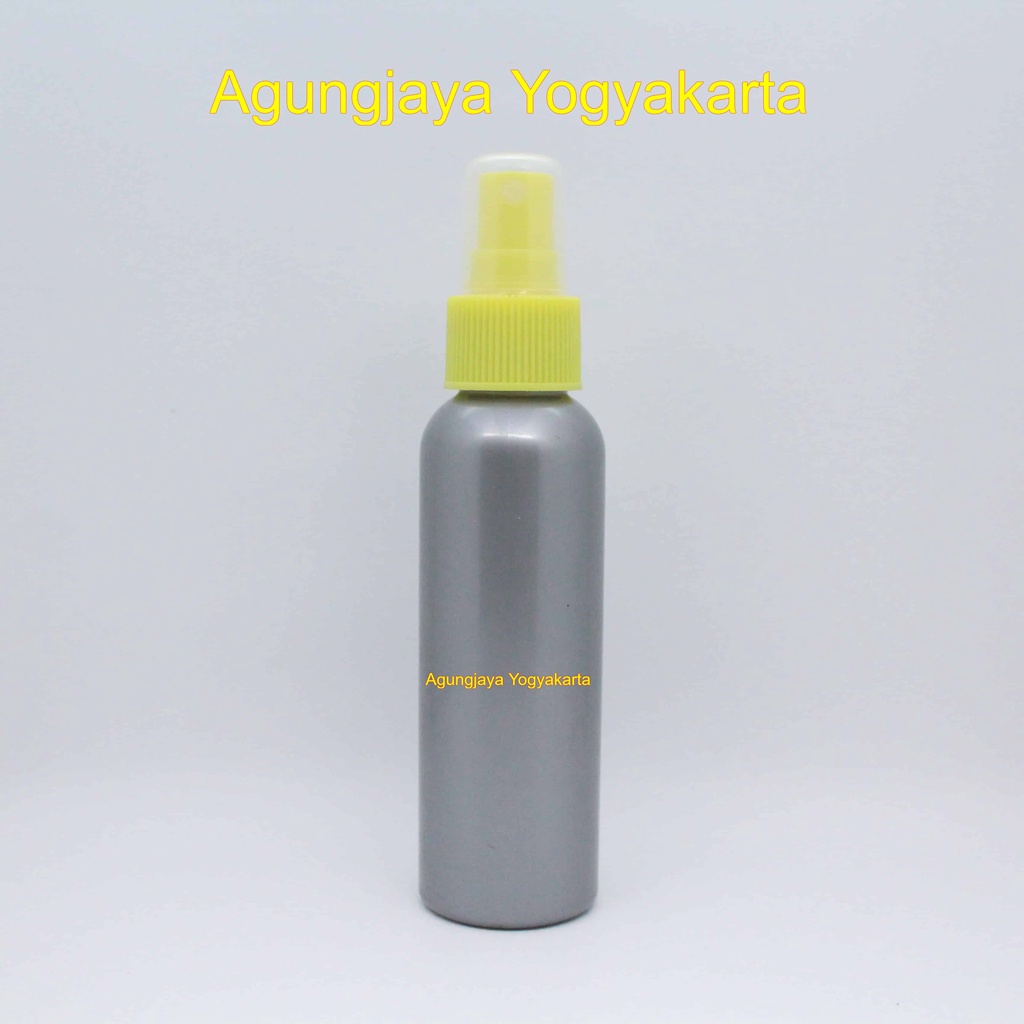 Jual Botol 100 ml Silver Spray BR / Botol Silver / Botol Kosmetik / Botol Parfum / Boston Round ...