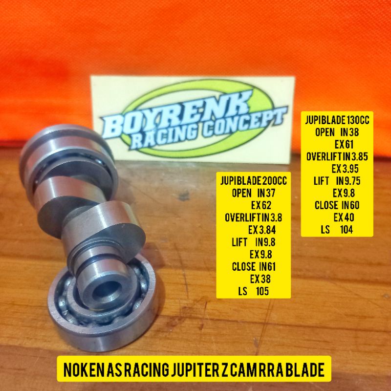 Jual NOKEN AS RACING JUPITER Z CAM RRA BLADE 130-200CC BOYRENK RACING ...