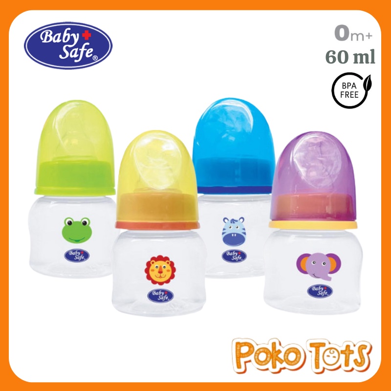 Jual Baby safe Feeding Bottle 60ml Botol Susu Bayi JS006 Botol Minum ...