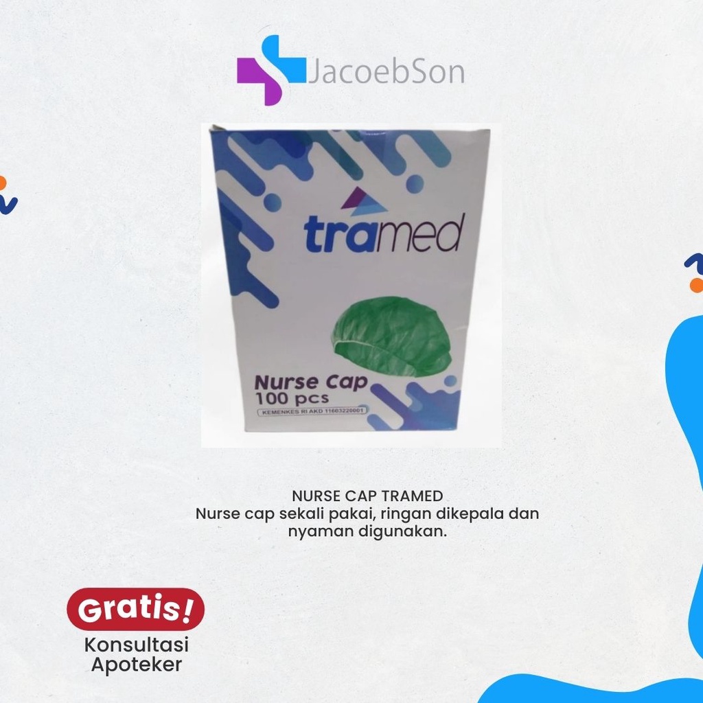 Jual NURSE CAP TRAMED 1 BOX (ISI 100 PCS) | Shopee Indonesia