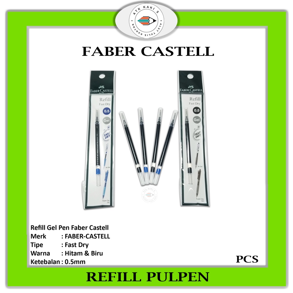 Jual FABER-CASTELL - Refill Fast Dry Gel Pen - Pcs | Shopee Indonesia