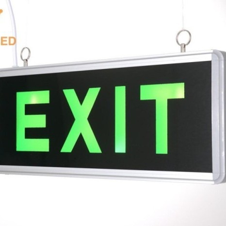 Jual Lampu EXIT LED / Lampu Petunjuk Darurat Emergency EXIT LAMP 2 Sisi ...