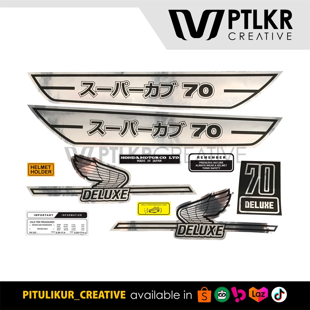 Jual Striping Stiker Honda C70 Japan I | Shopee Indonesia