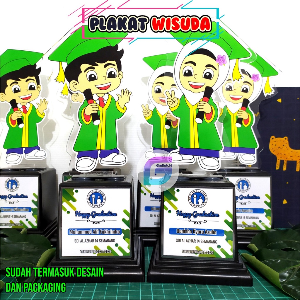 Jual PLAKAT WISUDA TK , PIALA , SOUVENIR WISUDA UK. 25 X 13 CM PLAKAT ...