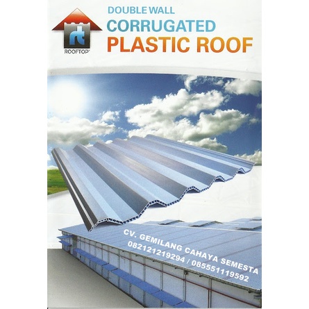 Jual Atap UPVC Rooftop - 5 Meter ( Atap Dingin & Ringan ) | Shopee ...