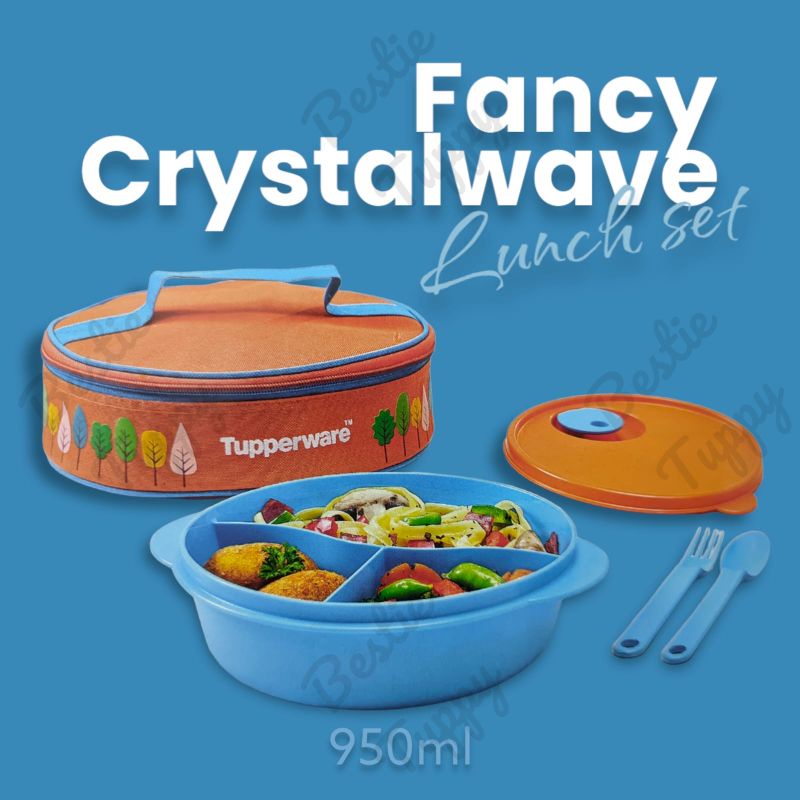 Jual Tupperware Fancy Crystalwave Lunch Set. Tempat Makan | Shopee ...