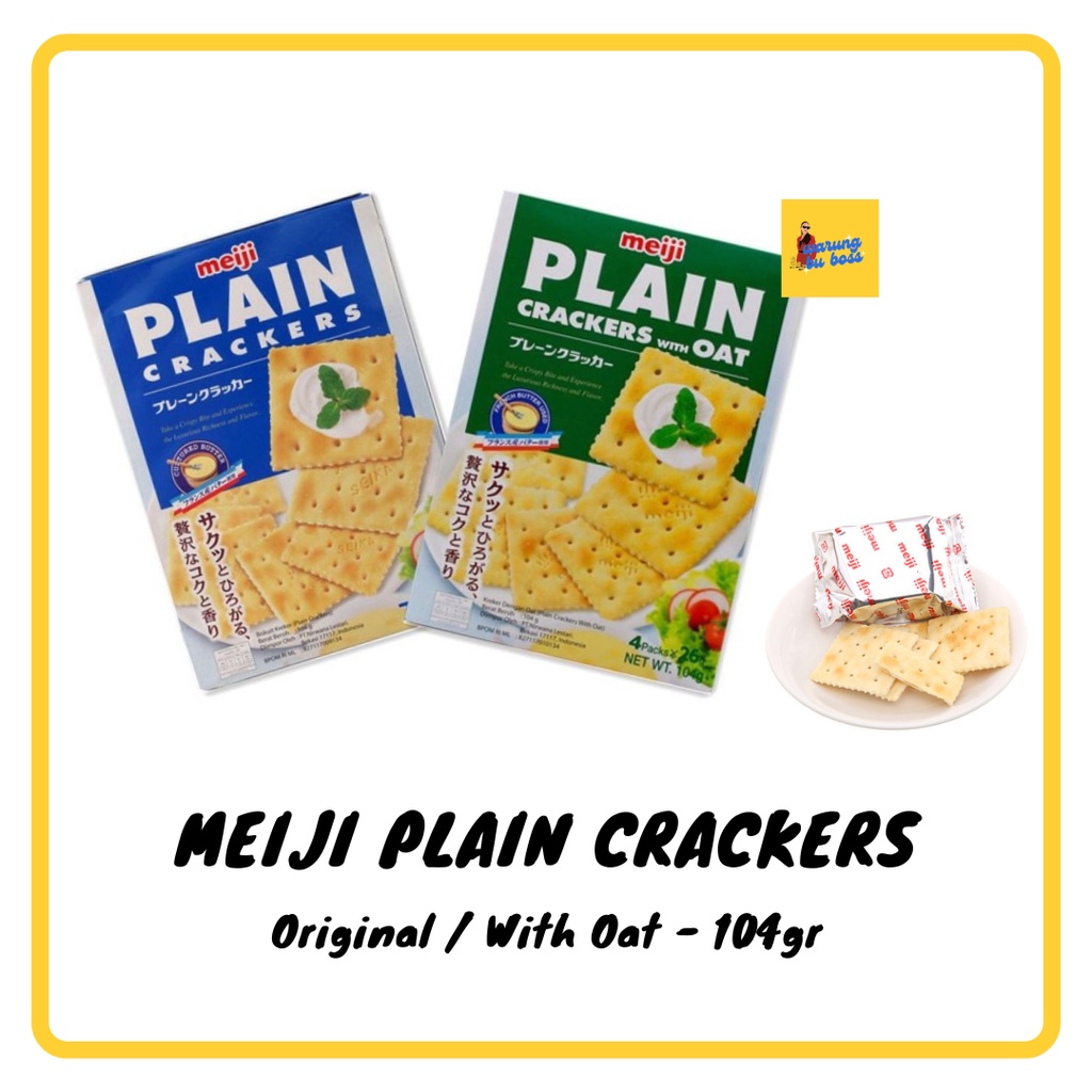 Jual Meiji Crackers Meiji Plain Crackers With Oat Crackers Sesame Crackers Plain Cracker Paired ...