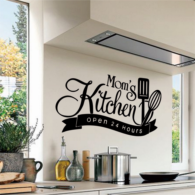 Jual PROMO WALL STICKER QUOTE MOTIVASI MOM'S KITCHEN BISA CUSTOME NAMA ...