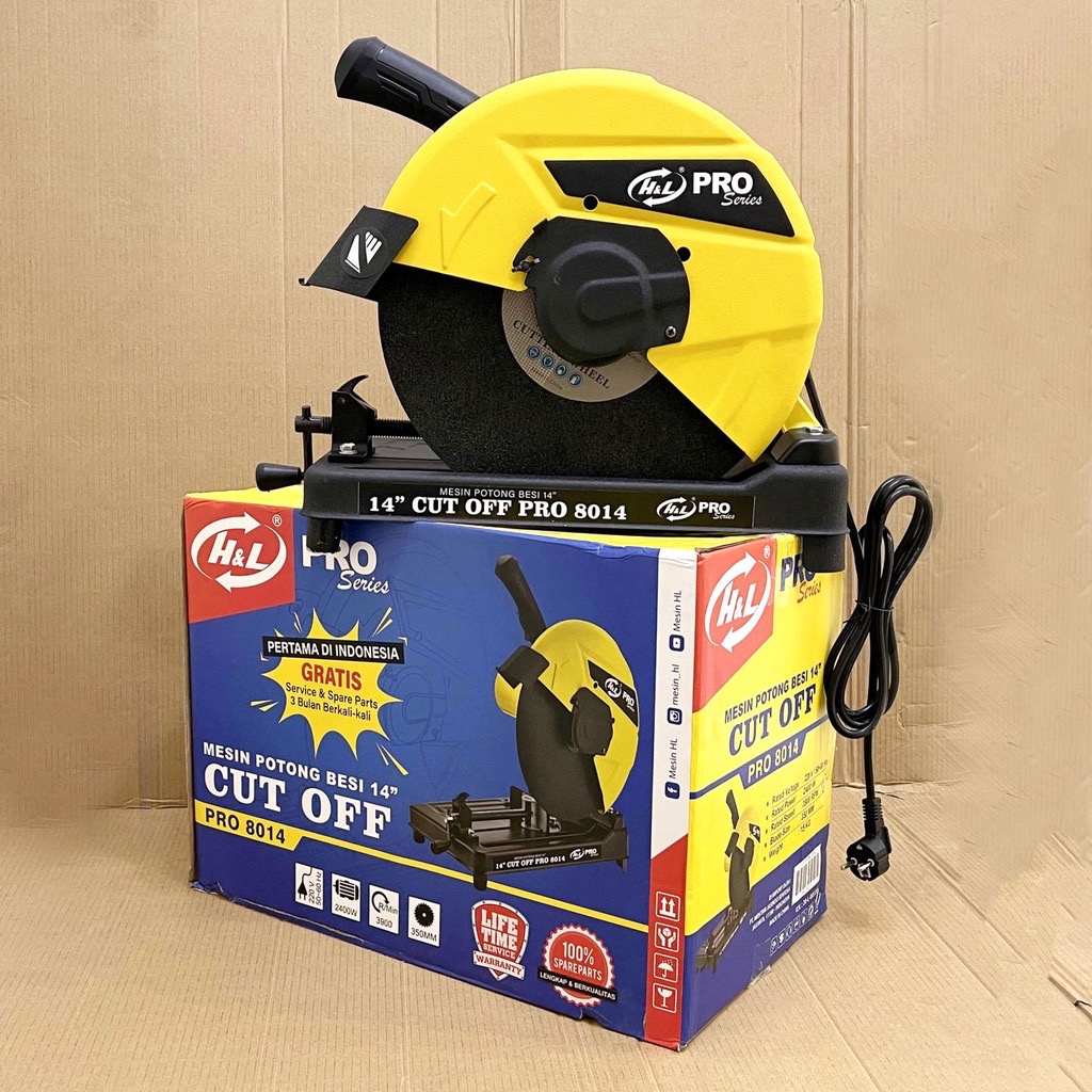 Jual MESIN POTONG BESI CUT OFF 14" H&L HL PRO 8010 / 14 INCH CUTTING ...