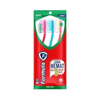 Jual SIKAT GIGI FORMULA ISI 3 FAMILY PACK TOOTHBRUSH DIAMOND TRENDY ...