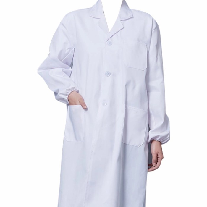Jual Jas Lab Lengan Panjang Karet / Jas Laboratorium /Jas Praktek ...