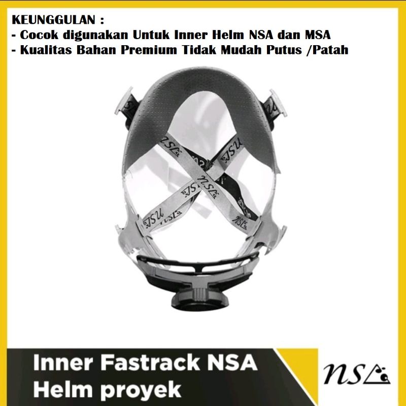 Jual inner helm safety proyek fastrack NSA original cocok untuk helm ...