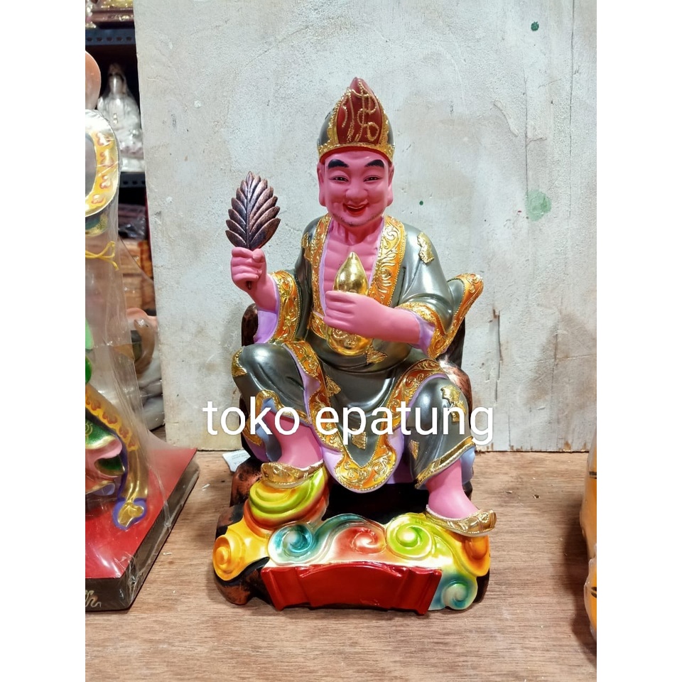 Jual patung dewa ci kung / chikung / cikung - kayu - 12 inch - abu -j ...