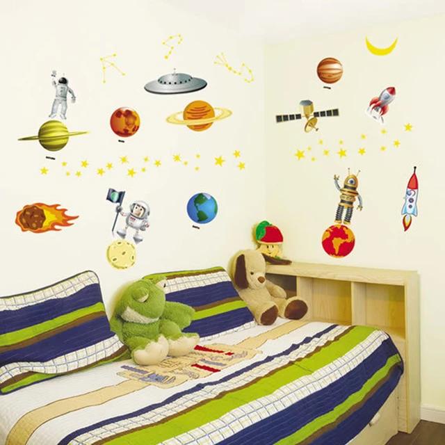 Jual Reliza Wallsticker Wall Sticker Planet Tata Surya Transportasi ...