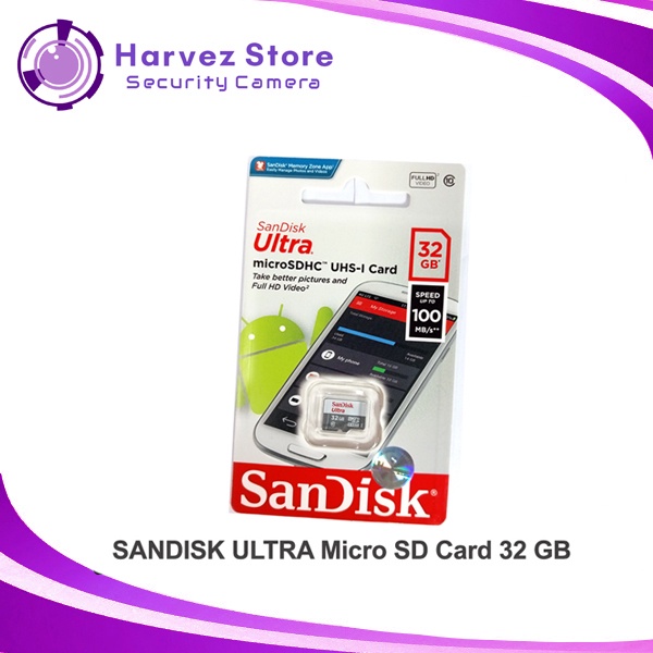 Jual Micro SD Sandisk 32 GB Ultra A1 Memory Card (ORIGINAL) | Shopee ...