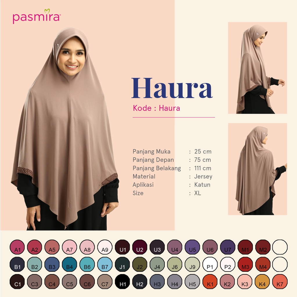 Jual hijab pasmira HAURA (XL) | Shopee Indonesia