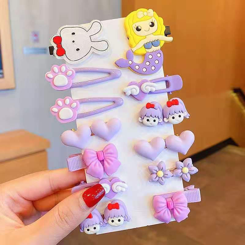Jual 14 PCS/PACK SET JEPIT RAMBUT ANAK / JEPITAN AKSESORIS RAMBUT ANAK ...