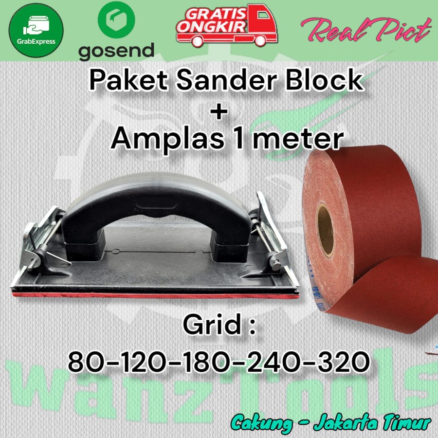 Jual Sanding Sander Block / Tatakan Pegangan Dudukan Amplas Kotak ...