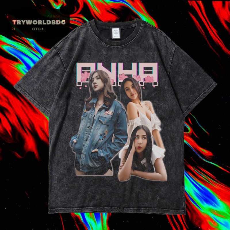 Jual TRYWORLDBDG OFFICIAL "ANYA GERALDINE" KAOS OVERSIZED | KAOS WASHED ...